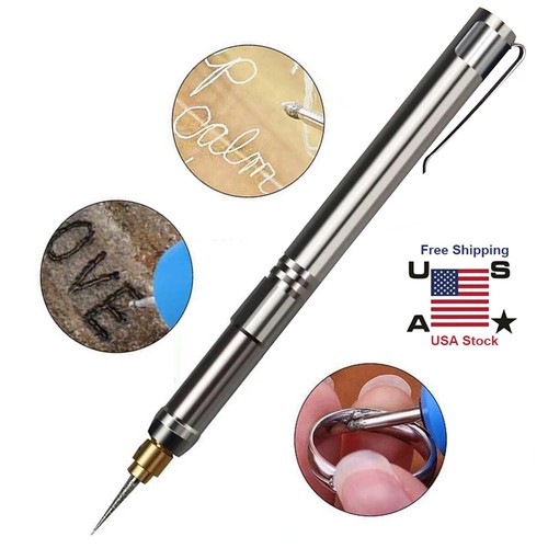 Electric Micro Engraver Pen Engraving Tool Mini DIY Metal Glass Ceramic ...