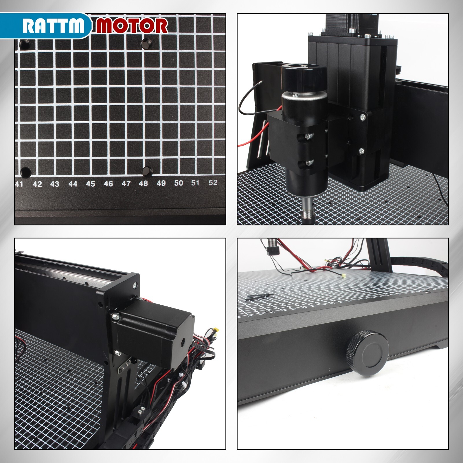 500W 3 Axis 4540 Plus CNC Router Milling Laser Engraving Cutter Machine ...