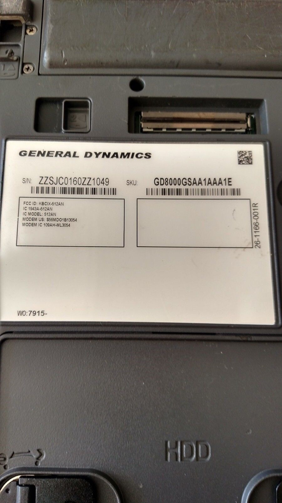 General Dynamics GD8000 Intel Core 2 Duo 1.86ghz 1gb No HDD for Parts ...