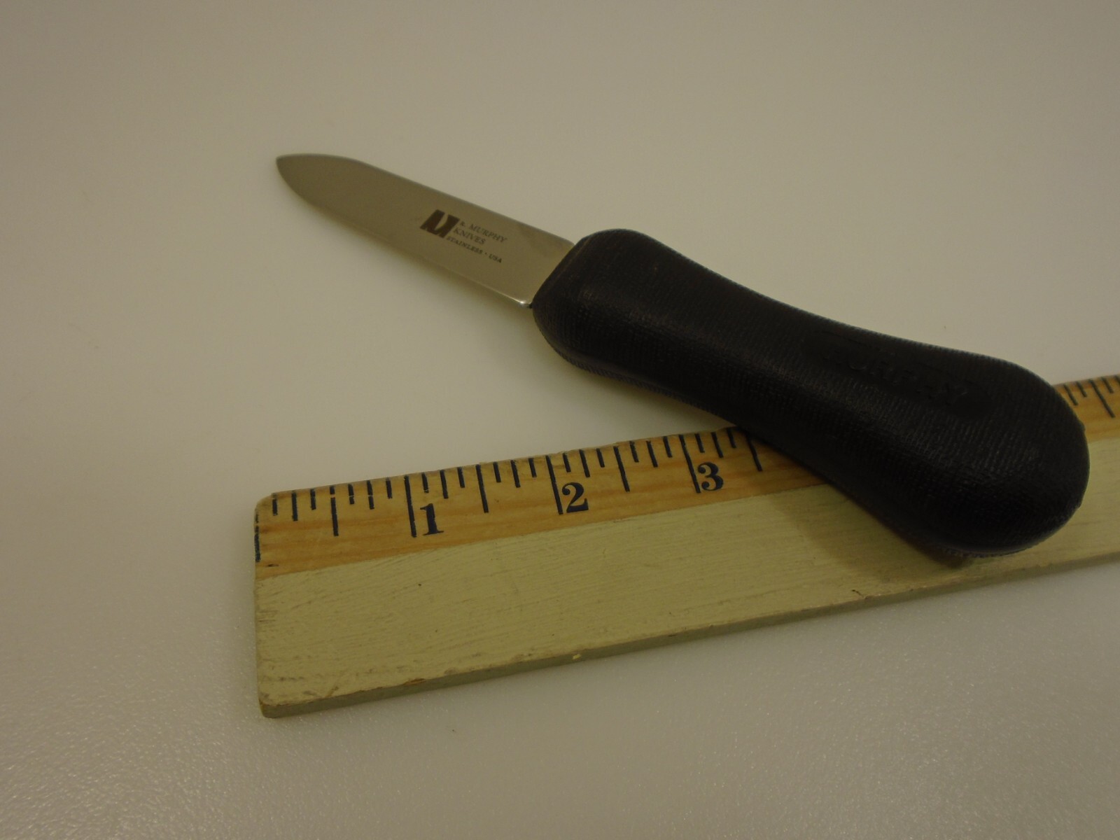 R Murphy USA Virginia Breaker Oyster Knife 2.75 Stiff Blade Black Eco ...