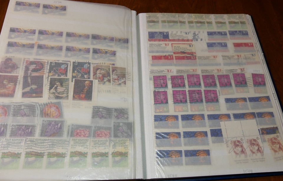 Lindner Stock Book Stamp Album 1169-U 60 White Pages w/2500+ US Stamps ...