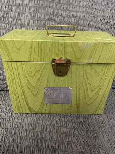 Vintage Rare Collectible Green Metal Porta File Working Latch | eBay