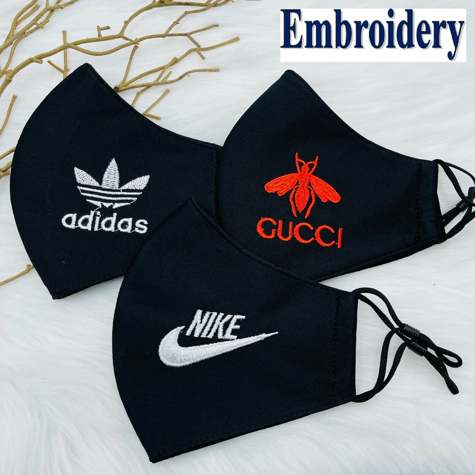 [3 PACK] Face Masks FASHION Polyester/Cotton Triple-Layer Washable - US ...