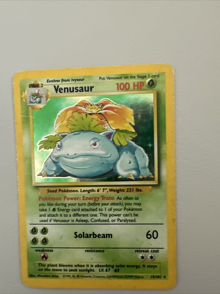 Pokémon TCG Venusaur Base Set 2 18/130 Holo Unlimited Holo Rare | eBay