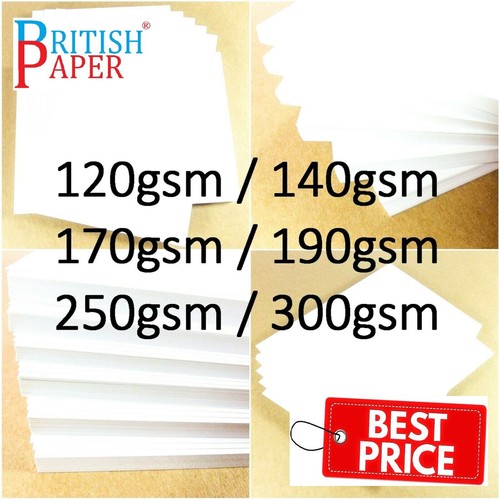A2 A3 A4 A5 A6 WHITE CARD THICK PAPER CARDBOARD PRINTER COPIER SHEETS ...