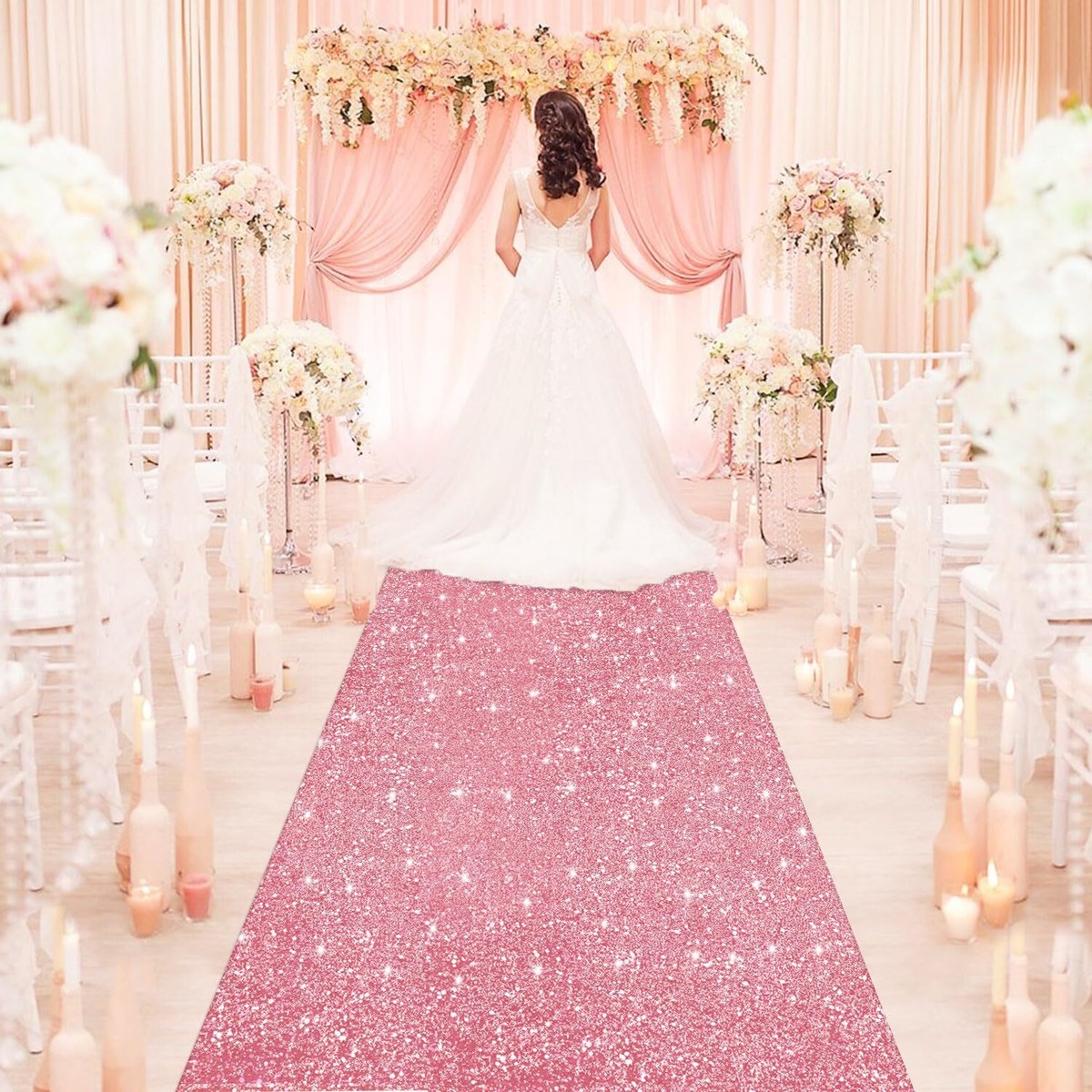 Floor Runners Wedding 1pc, Aisle Runners Weddings 4x15ft, Burgundy