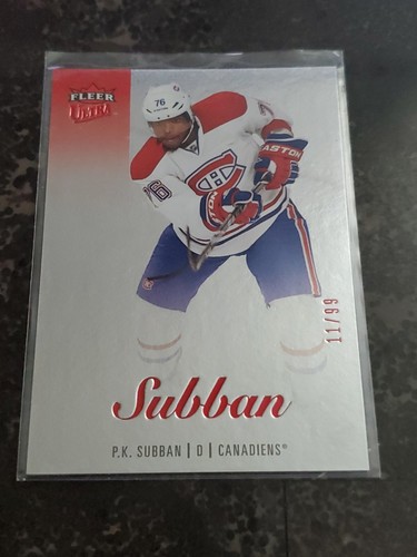 2013-14 Fleer Showcase Ultra Red Medallion PK Subban Montreal Canadien ...