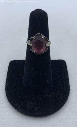 Sarah Coventry Sterling Silver Purple Rhinestone Ring Size 6 - 4.2g | eBay
