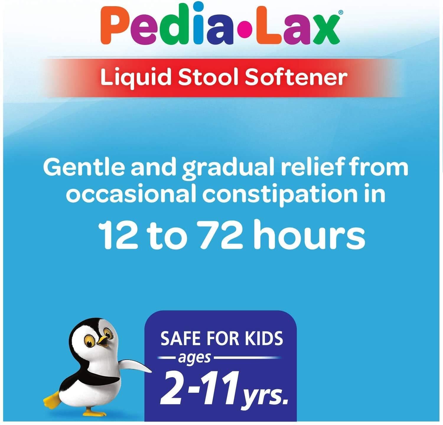 Fleet Pedia Lax Liquid Stool Softener Docusate Sodium Fruit Punch ...