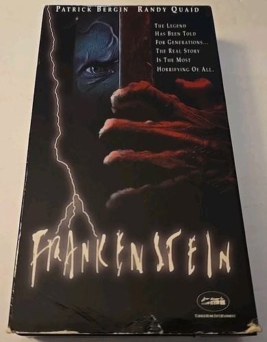 Frankenstein Movie Horror VHS 1993 Patrick Bergin Randy Quaid RARE OOP ...