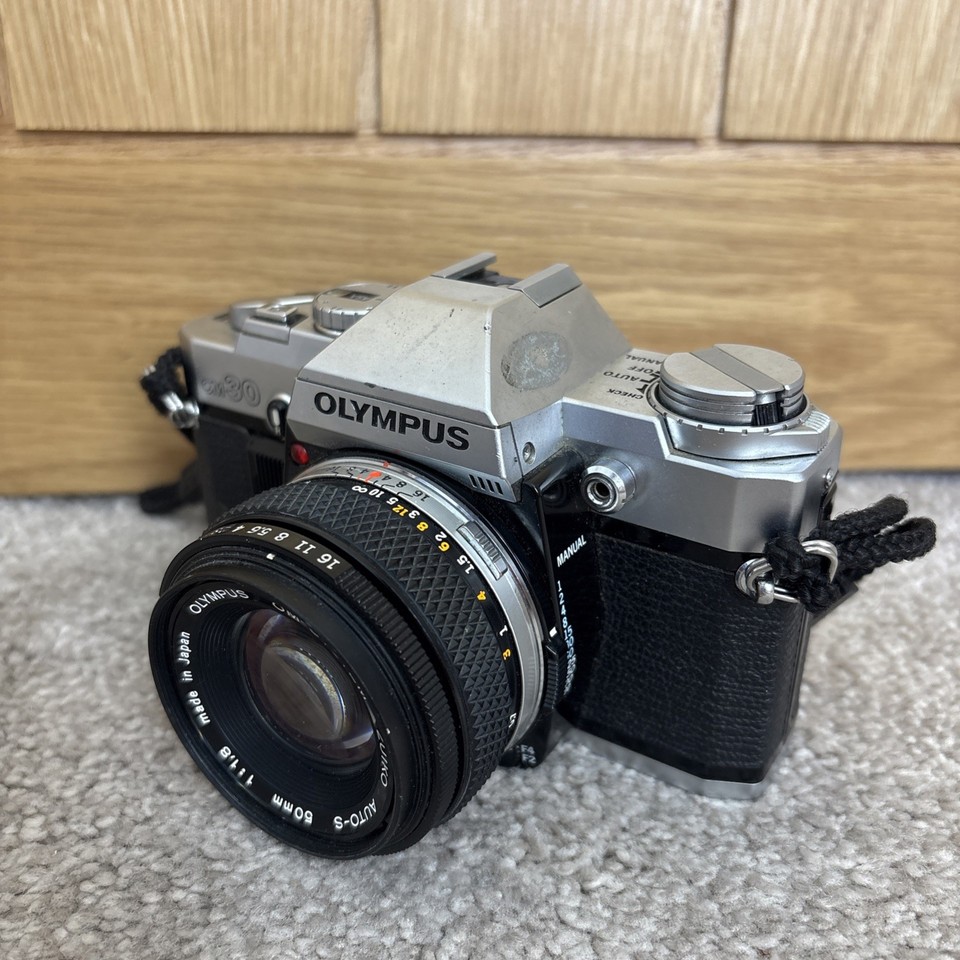 Olympus OM30 SLR 35mm Film Camera Zuiko 50mm F1.8 Auto-S Lens | eBay UK