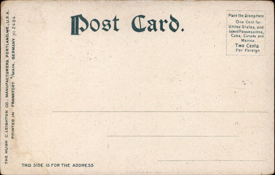 Rift Entrance Lake of Isles Boundary Line Canada USA vintage postcard ...