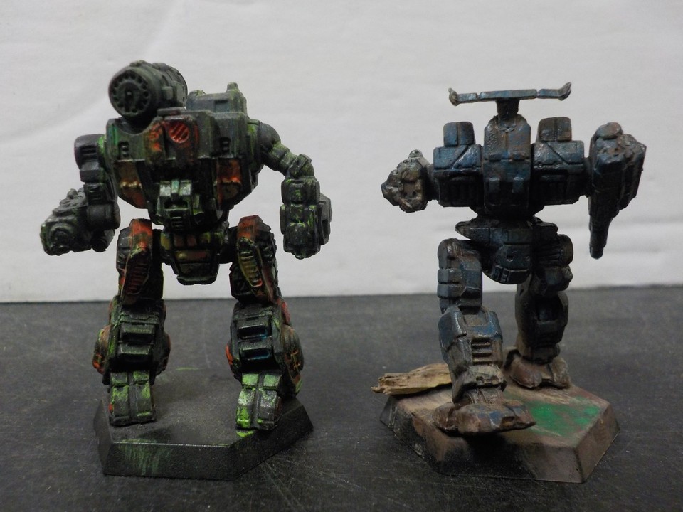 G126 Catalyst games BATTLETECH 4 mech suit figure miniature lot painted ...