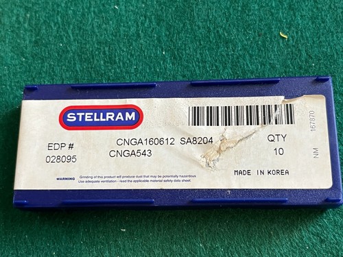 Set of 10 Stellram Ceramic Inserts CNGA543 CNGA160612 Grade SA8204 ...