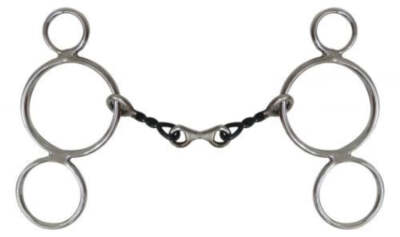 Showman Stainless steel WONDER BIT w/ 5 1/4" mouth Twisted sweet iron ...