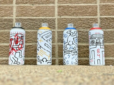 BTS Spray Paint Cans 4-COLOR SET KEITH HARING Montana MTN Street Art ...