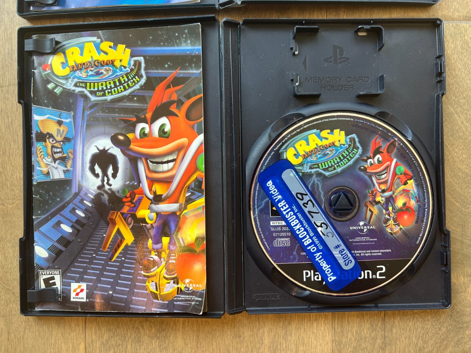 Lot of 2 Crash Bandicoot PS2 Games Tag Team Racing + Wrath of Cortex ...