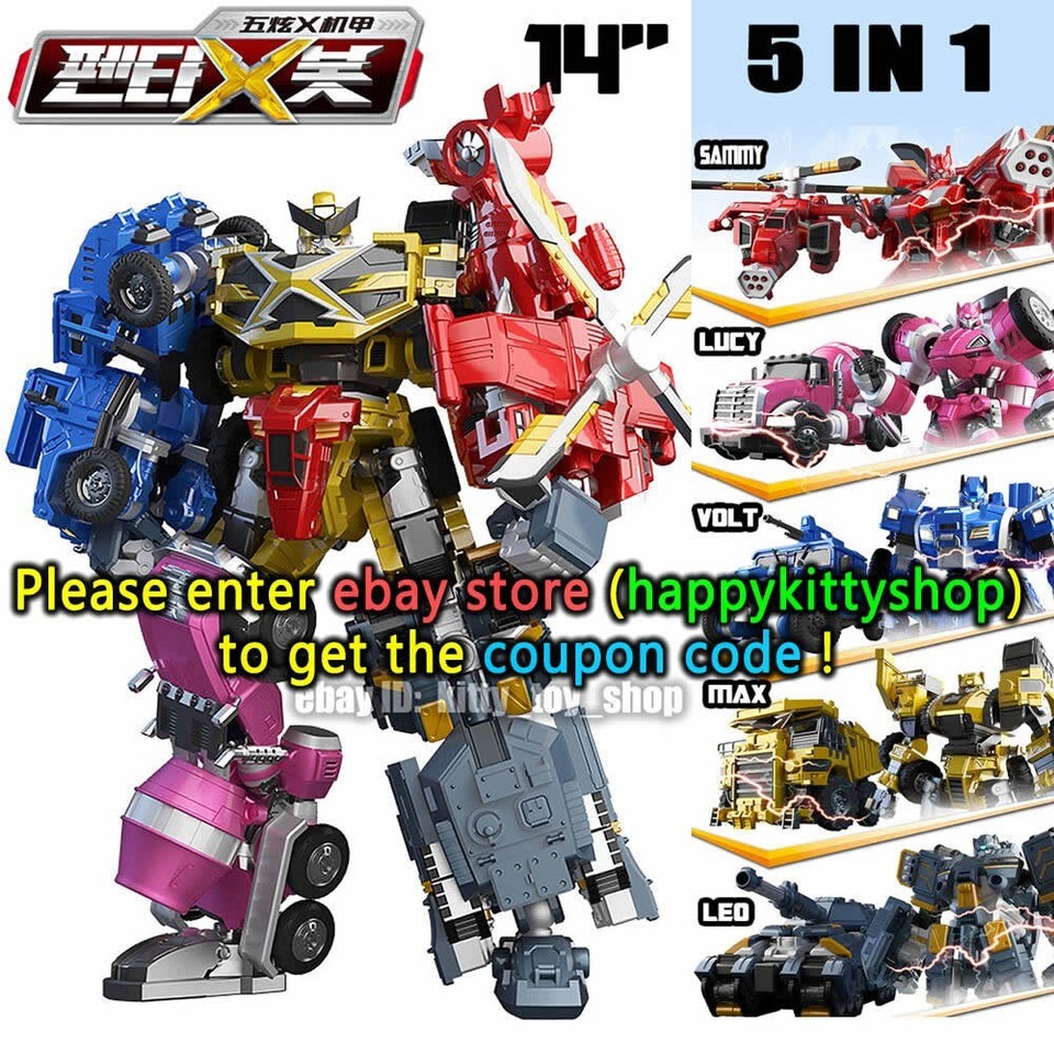 Kids Toy Miniforce Penta X Ranger Vehicle Robot Bot PENTATRON 5 ...