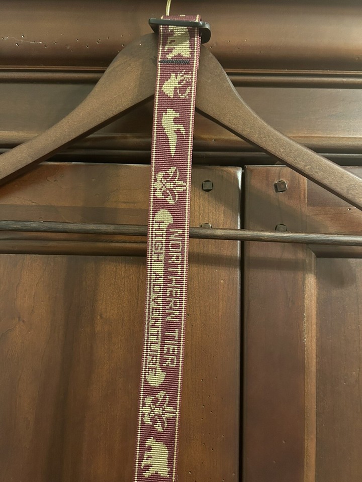 Boy Scout Northern Tier High Adventure Bison Belt Size Medium Maroon ...