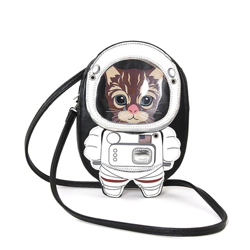Austronaut Kitty Cat Kitten Space Suit Cross Body Purse Handbag | eBay