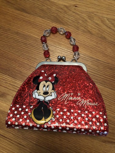 Disney Parks Minnie Mouse Small Clutch Purse Red White Polka Dot ...