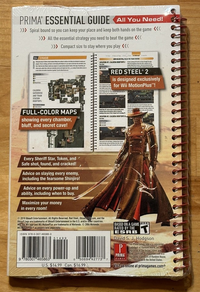 RED STEEL 2 video game Ubisoft Strategy Guide by Prima Games FREE U.S ...