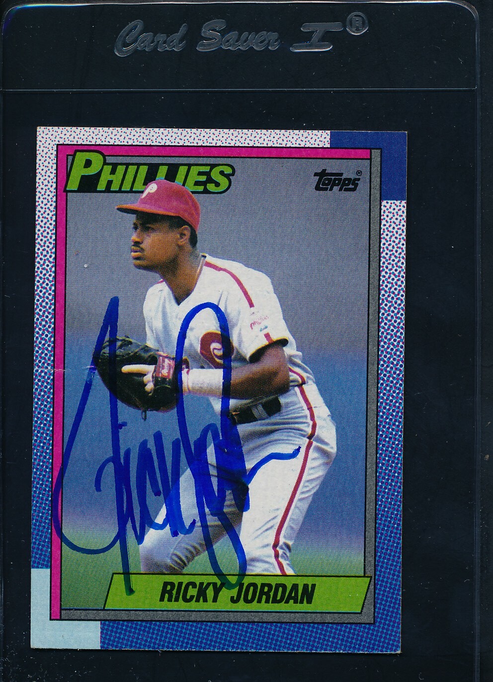 1990 Topps #216 Ricky Jordan Phillies Signed Auto *49079 | eBay