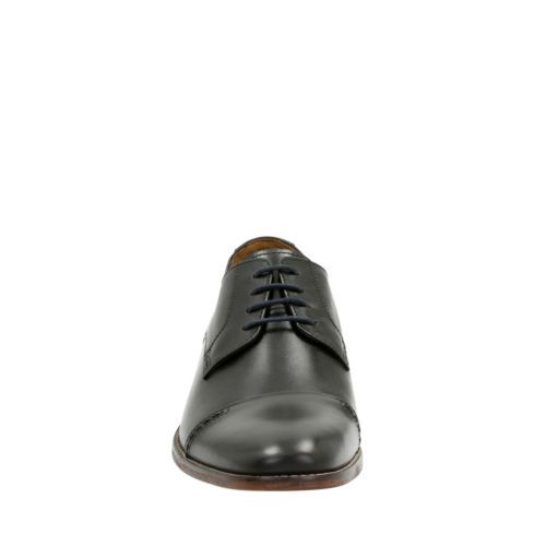 NEW CLARKS BOSTONIAN NARRATE CAP BLACK LEATHER SOLE LACE UP DRESS ...