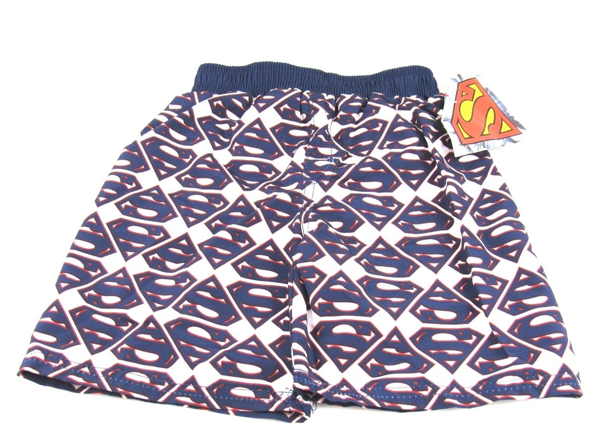 Superman Swim Trunks For Boys Swim Shorts AquaChamp Men's Swimwear