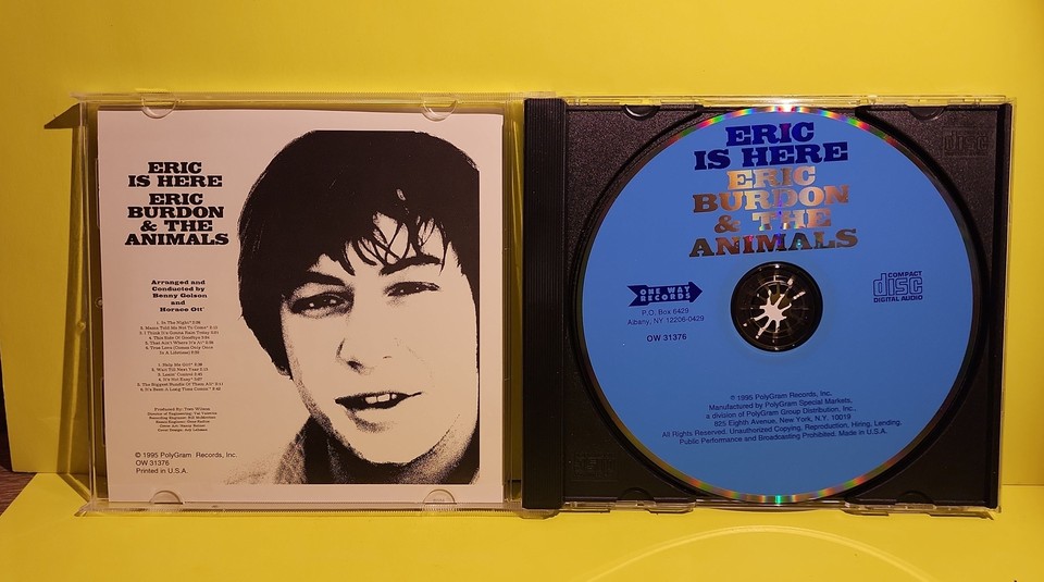 Eric Burdon & The Animals - Eric Is Here - 1995 - OW 31376 Used - NM ...