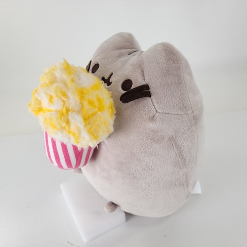 Pusheen Snackables Popcorn Cat Stuffed Plush Animal Gray 9.5" Cute Gund ...