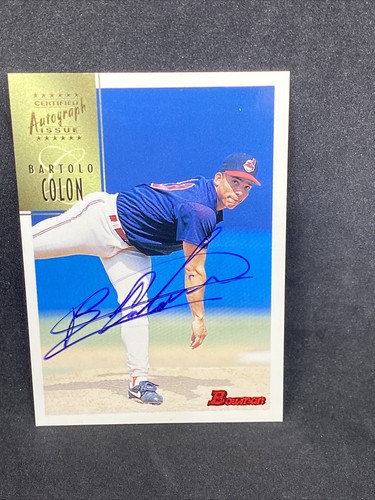 1997 Bowman Auto Blue Ink Bartolo Colon #CA15 Great Condition Rookie ...