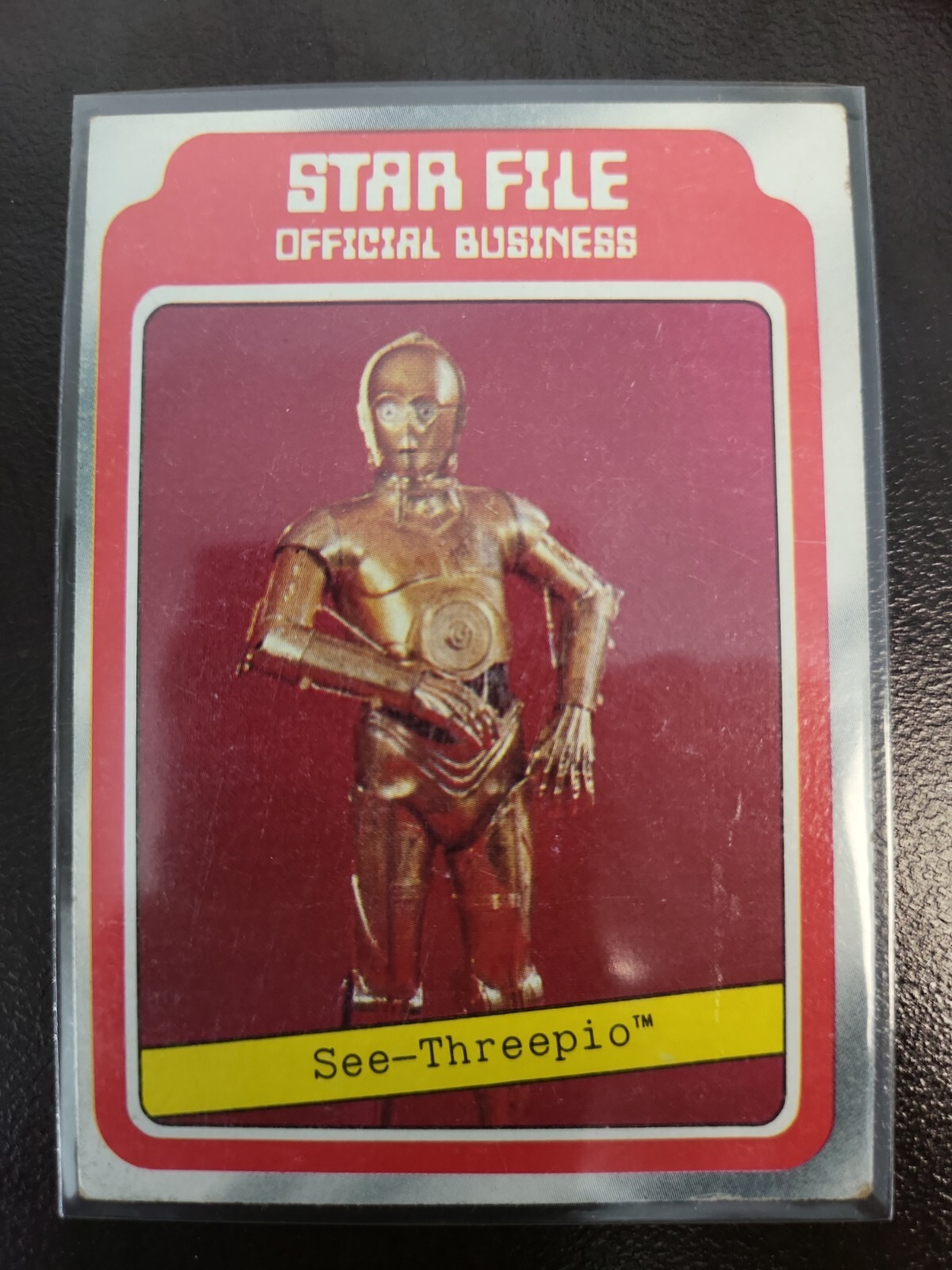 Topps Original 1980 Empire Strikes Back Star File See-Threepio C3PO ...