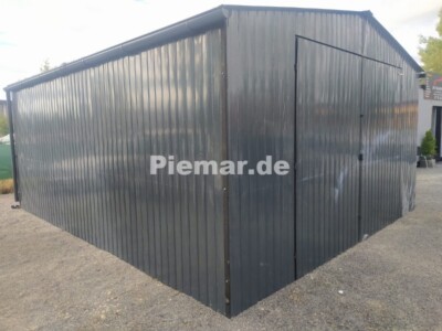 Blechgarage 5x6m Garage mit Satteldach Fertiggarage Lagerraum | 15503 ...