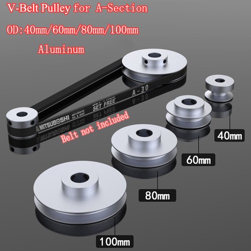 V-Groove Aluminum Drive Pulley For A-Section V-Belt Pulleys OD 40/60/80 ...