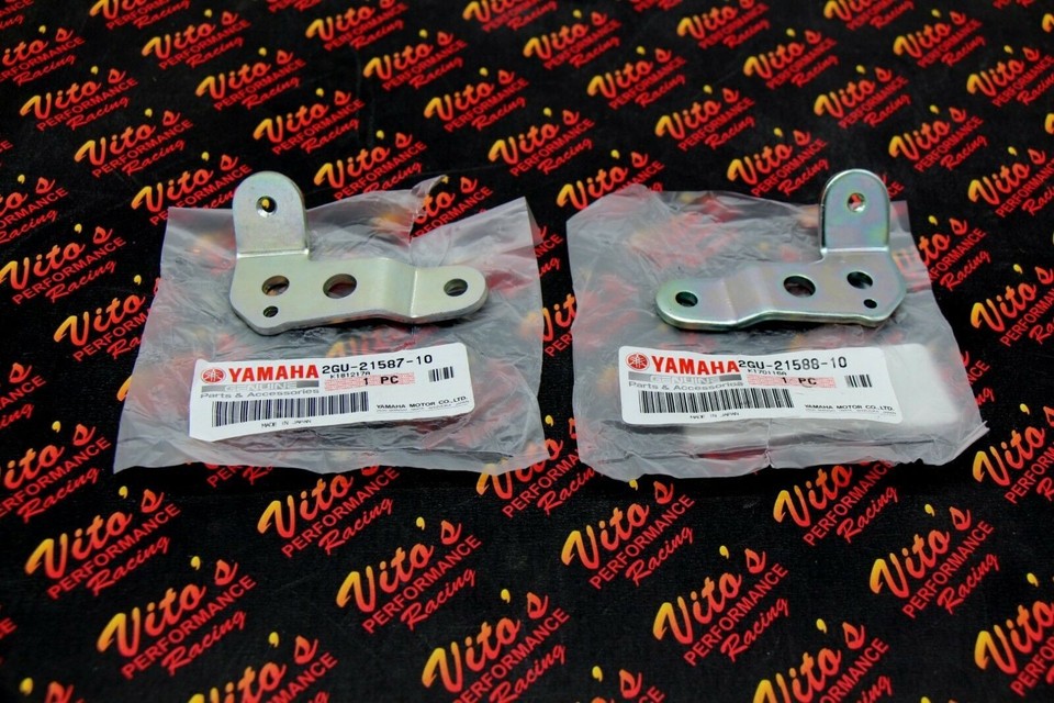New 2 X Yamaha Banshee Radiator Tab Tabs Fender Brackets Mounts Oem ...