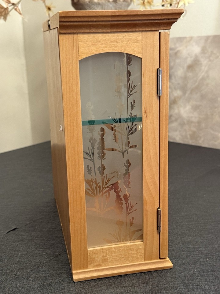 Wooden wall Display box, wall mounted w/Magnetic locking doors | eBay