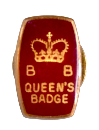 Vintage Old The Boys Brigade 'Queens Badge' Award Enamel Pin Brooch ...