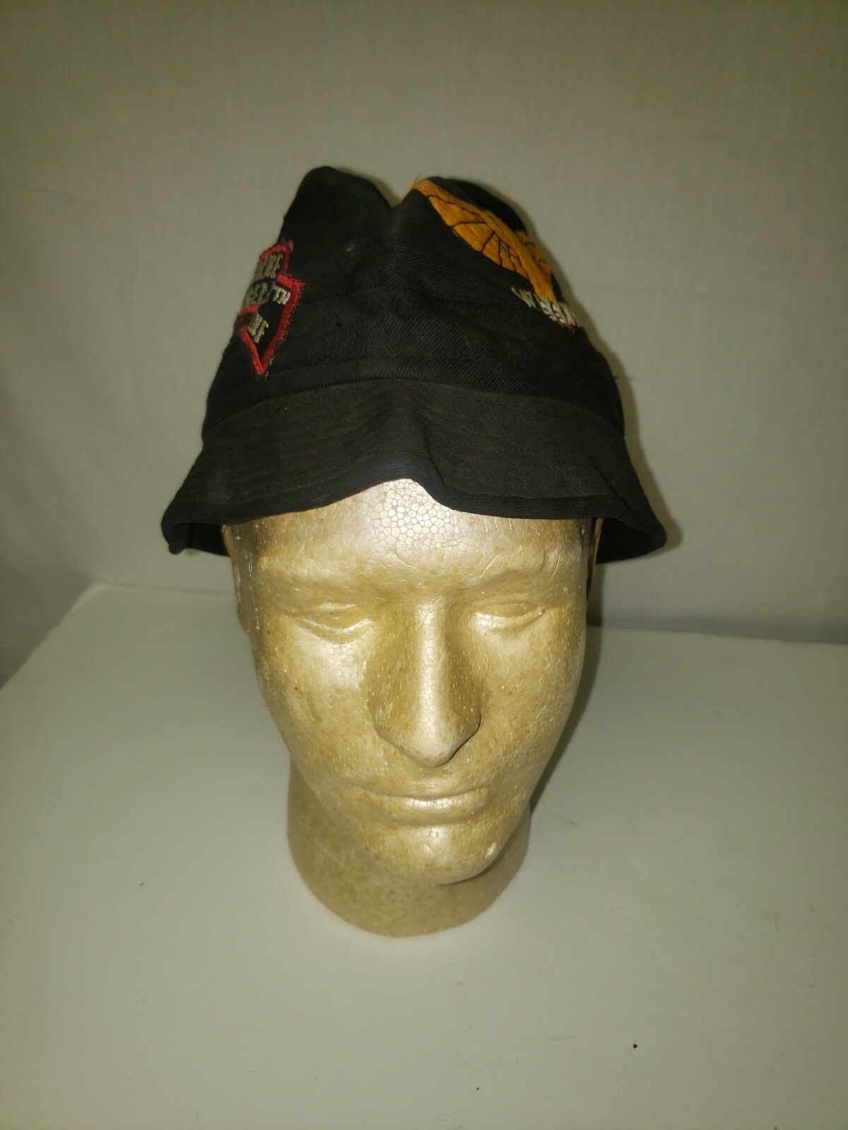 R25D-114 Vietnam US Army Black Short Brim Boonie Hat 75th Infantry Sz 7 ...