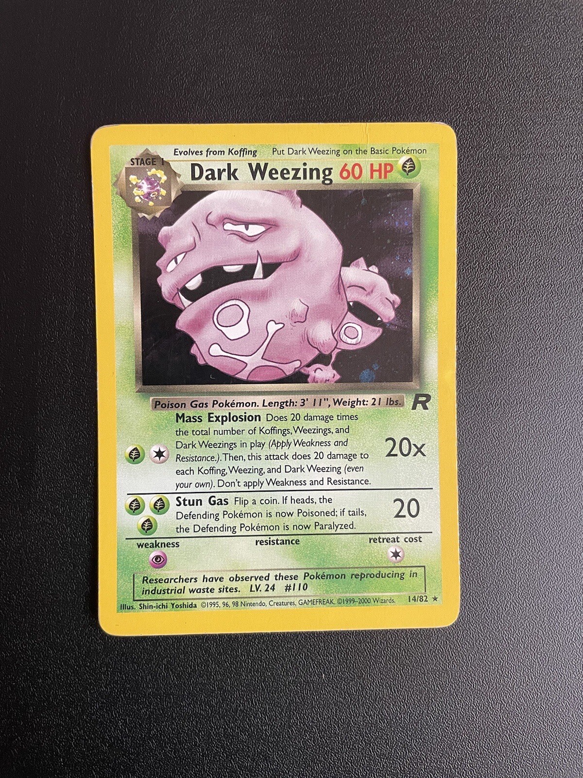 Dark Weezing Team Rocket 14 Holo Unlimited Holo Rare Pokémon TCG | eBay