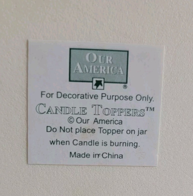 Debbie Mumm Our America Gift Candle Jar Topper "Buster The Watchdog" | eBay