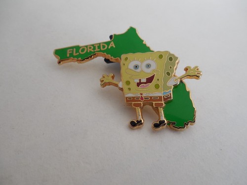 Universal Studios Florida State Map Spongebob Squarepants Souvenir Pin ...