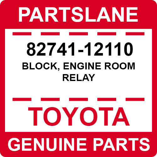 82741-12110 Toyota OEM Genuine BLOCK, ENGINE ROOM RELAY | eBay