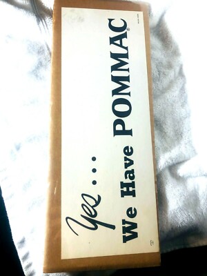 POMMAC SIGN VINTAGE DR PEPPER BRAND 1964 WE HAVE POMMAC | eBay