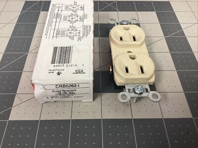 Legrand CRB5362-I CONSTRUCION GRADE IVORY RECEPTACLES (Lot Of 7 ...