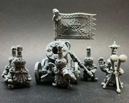 Evil Dwarf Earthshaker Cannon + Hero and 4 Crew Members with Flag ...