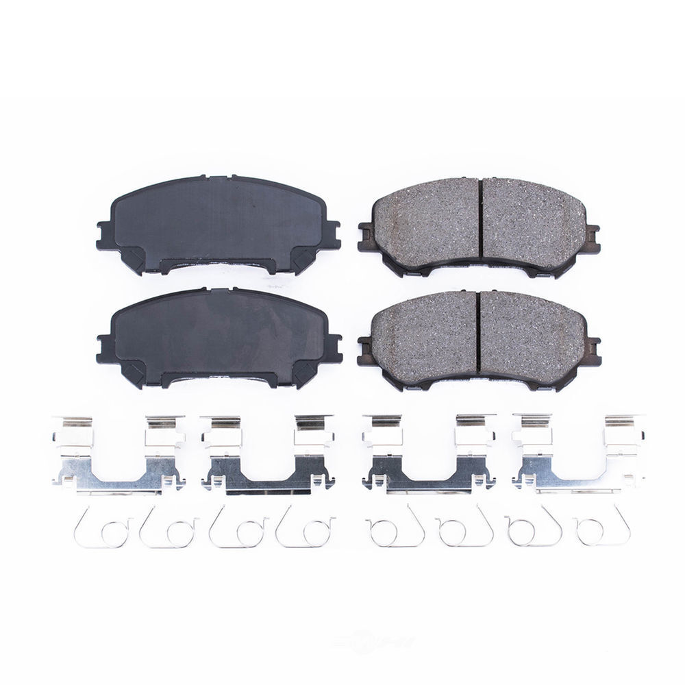 Disc Brake Pad Set-Front Z17 Low-Dust Ceramic Brake Pads with Hardware ...