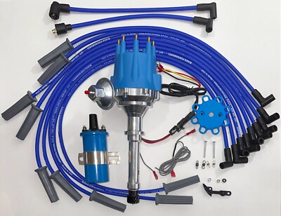1966-1967 CADILLAC 429 SMALL CAP HEI DISTRIBUTOR + BLUE COIL + 8.5mm ...