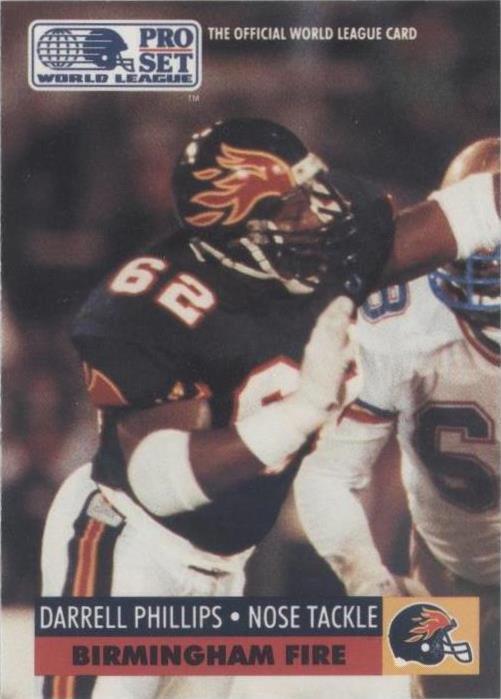 1991 Pro Set WLAF - Darrell Phillips #56 (RC) for sale online | eBay