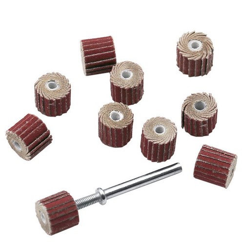 11Pce Rotary Sanding Flap Wheel Disc 240 Girt Sand Fit Dremel Hobby ...